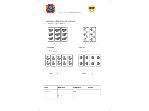 adición y sustracción con tablade números. | profe.social