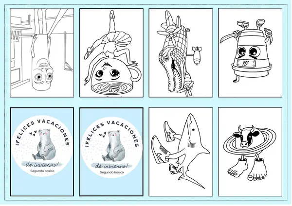 Mini libro vacaciones de invierno | profe.social