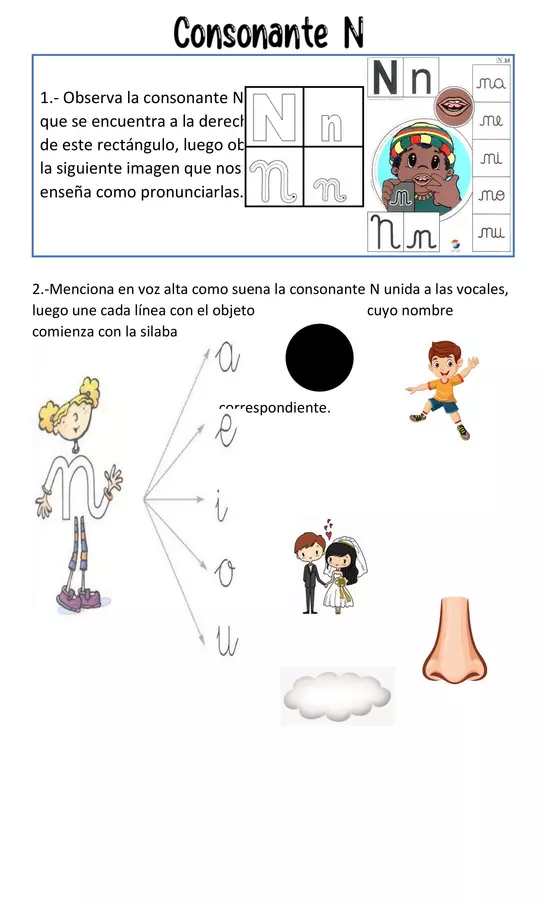Conociendo consonante N | profe.social