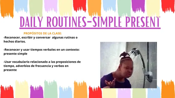 DAILY ROUTINE-SIMPLE PRESENT | profe.social