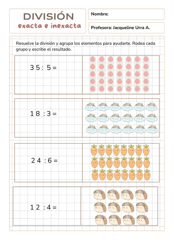Ficha de división | profe.social