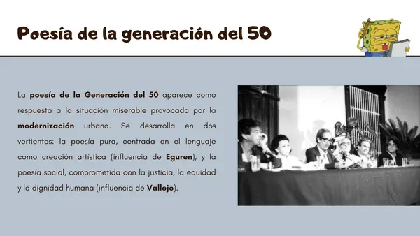 Poesía de la Generación del 50 y Juan Gonzalo Rose | profe.social