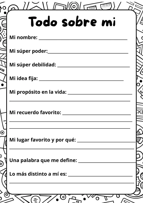 ficha de escritura | profe.social