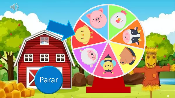 Ruleta animales de la granja | profe.social