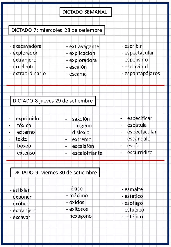 FICHA 17 - DICTADO 4 | profe.social