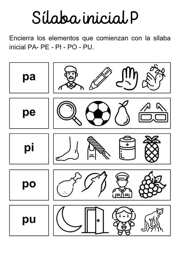 Sílaba inicial y final P-L-S-D-N | profe.social