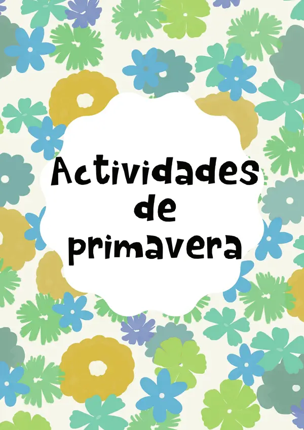 Actividades de primavera | profe.social