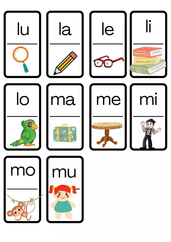 Juego de sílabas | profe.social