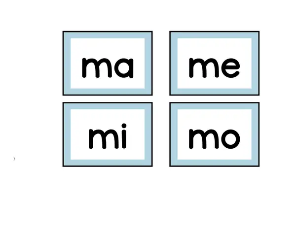 Tarjetas de Sílabas Directas | profe.social