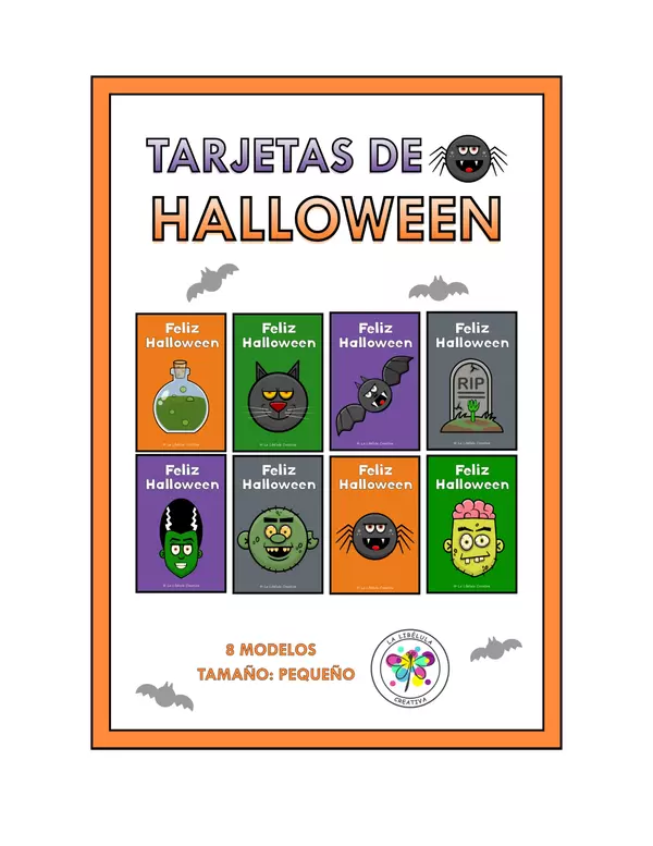 Tarjetas de Halloween Personajes Regalos Fiesta 2 | profe.social