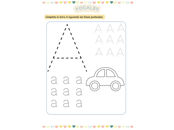 Identifica los dibujos que inician con la vocal | profe.social