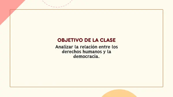 Derechos Humanos y Democracia | Educación Ciudadana 3° | profe.social