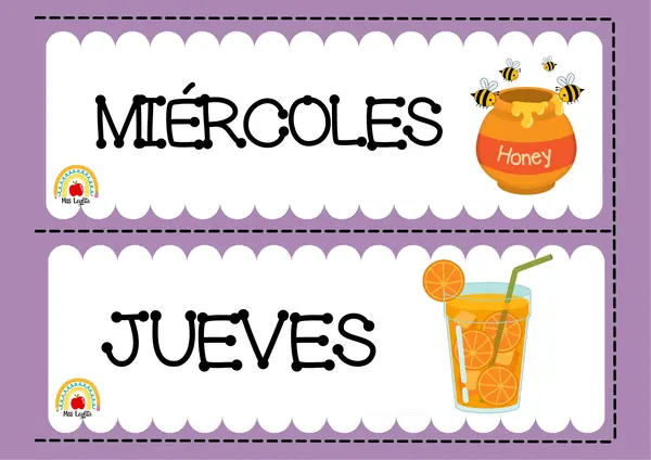 Días de la semana | profe.social