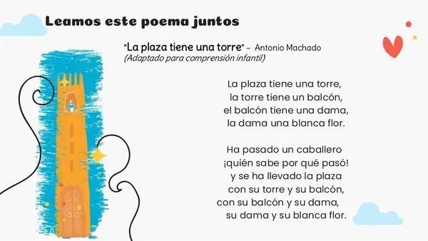 Comprensión lectora de un poema + Juego interactivo | profe.social