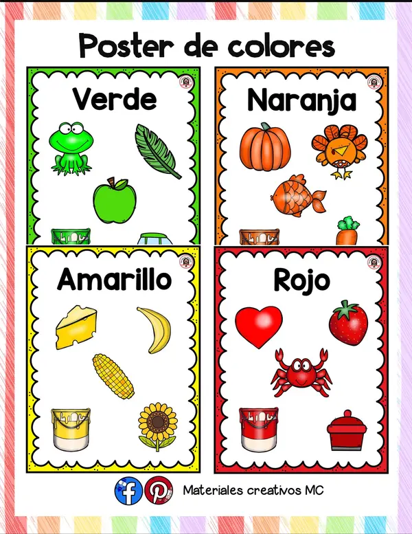 POSTER DE COLORES | profe.social