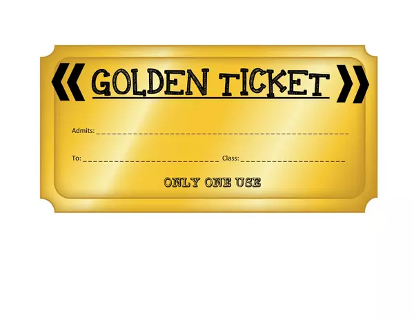 Golden Ticket Template Profe social
