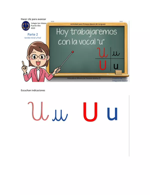La vocal U parte 2 | profe.social