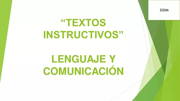 Textos instructivos | profe.social