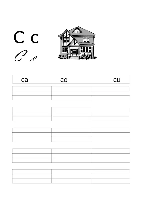 actividades para trabajar silabas ca co cu | profe.social