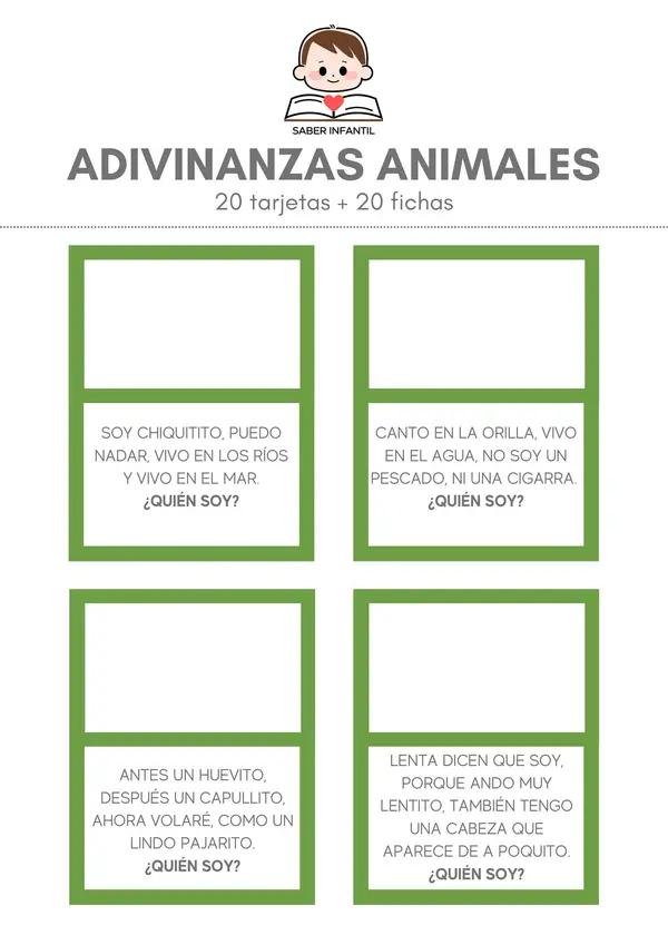 ADIVINANZAS ANIMALES | profe.social
