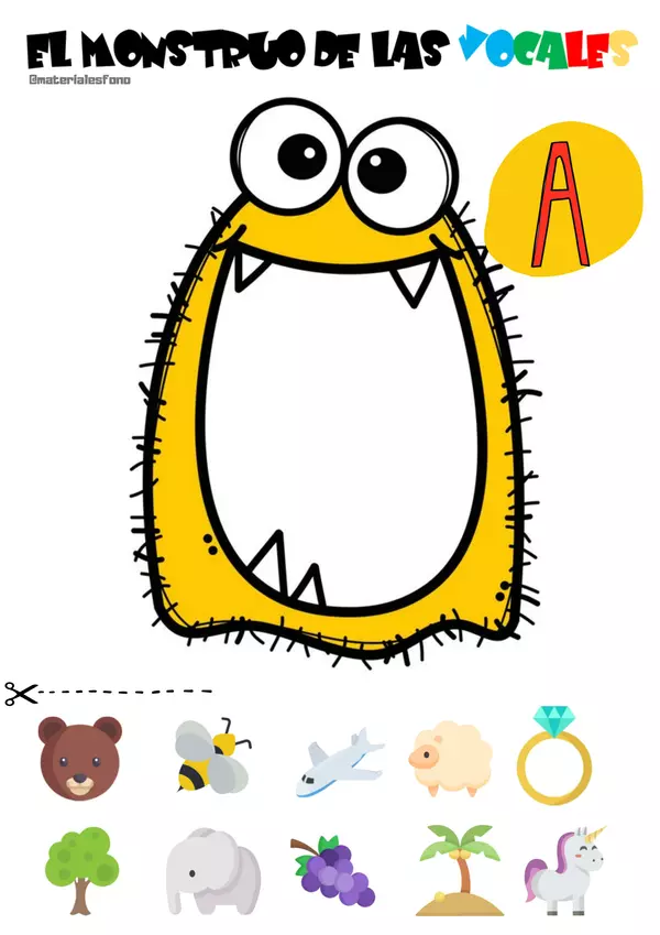 El monstruo de las vocales | profe.social