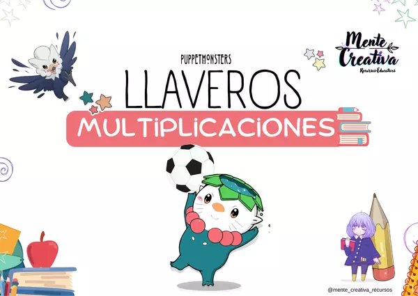 Llavero de Multiplicaciones | profe.social