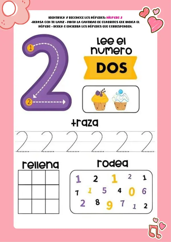 Cuadernillo Números 1 al 5 | profe.social