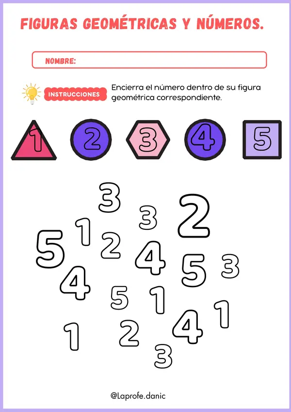 Números y figuras geométricas | profe.social