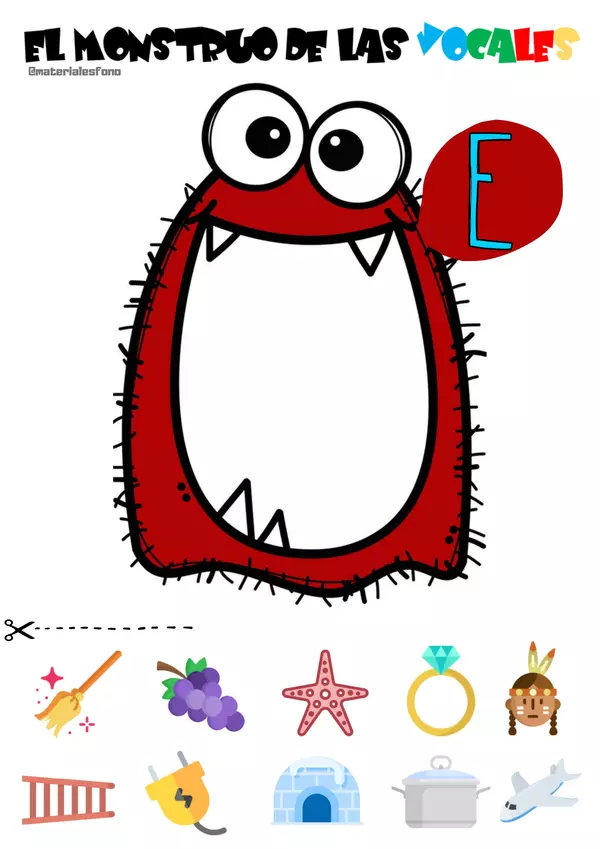 El monstruo de las vocales | profe.social