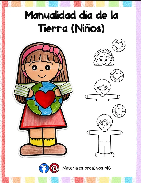 Manualidad del día de la Tierra (Niños) | profe.social