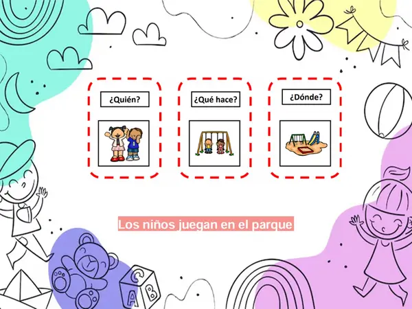 estructuracion de oración con preguntas de comprension verbal | profe ...