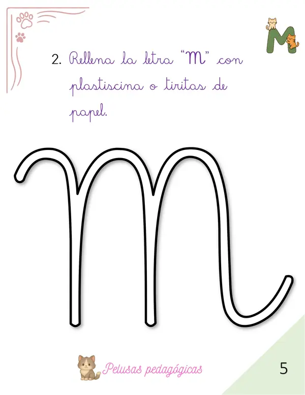 CUADERNILLO LETRAS "M, P, L, S, D, N, F, Y T" | profe.social