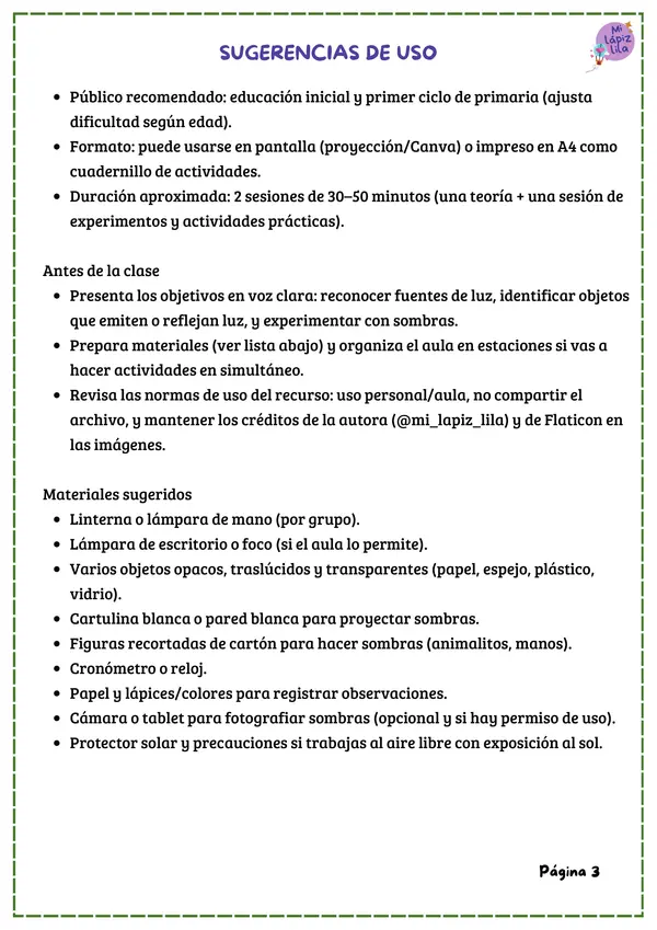 Luz natural y luz artificial — Actvs. y experimentos (A4 imprimible ...