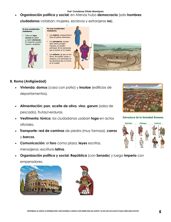 Resumen contenidos Historia 3º Básico | profe.social