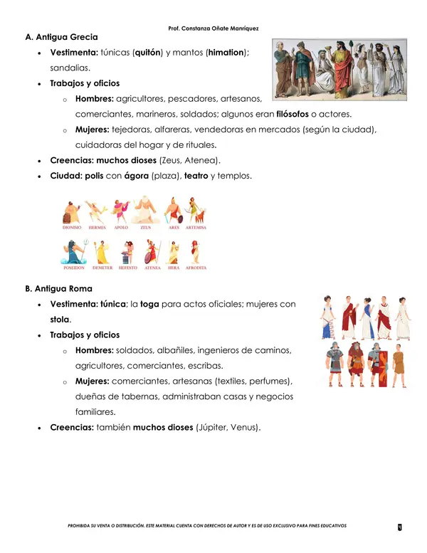 Resumen contenidos Historia 3º Básico | profe.social