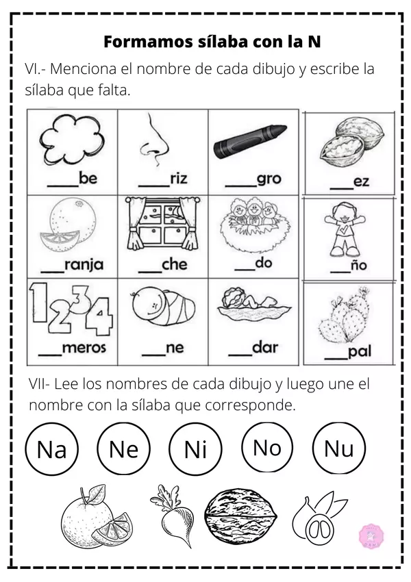 Guía consonante N | profe.social