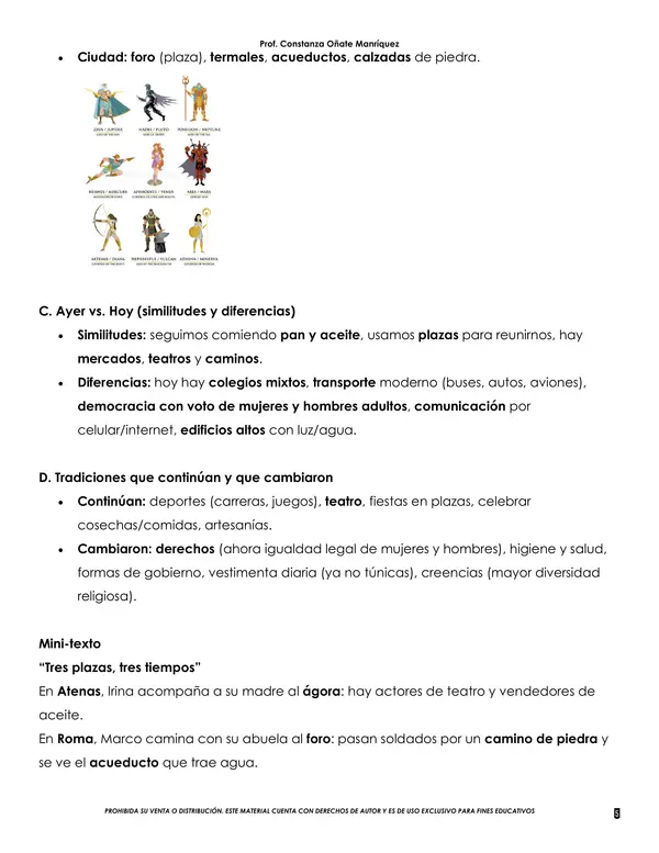 Resumen contenidos Historia 3º Básico | profe.social
