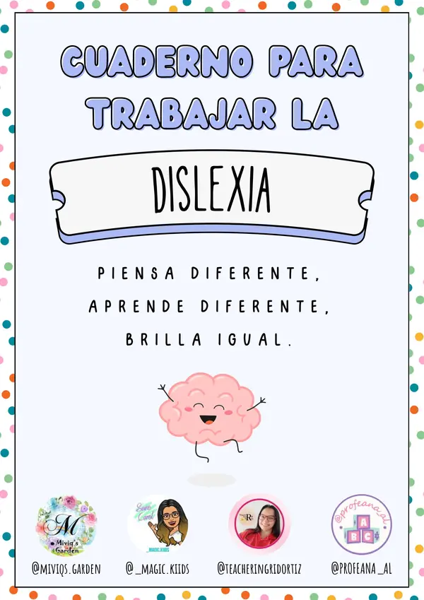 Cuaderno Dislexia Infantil (76 Actividades) | profe.social
