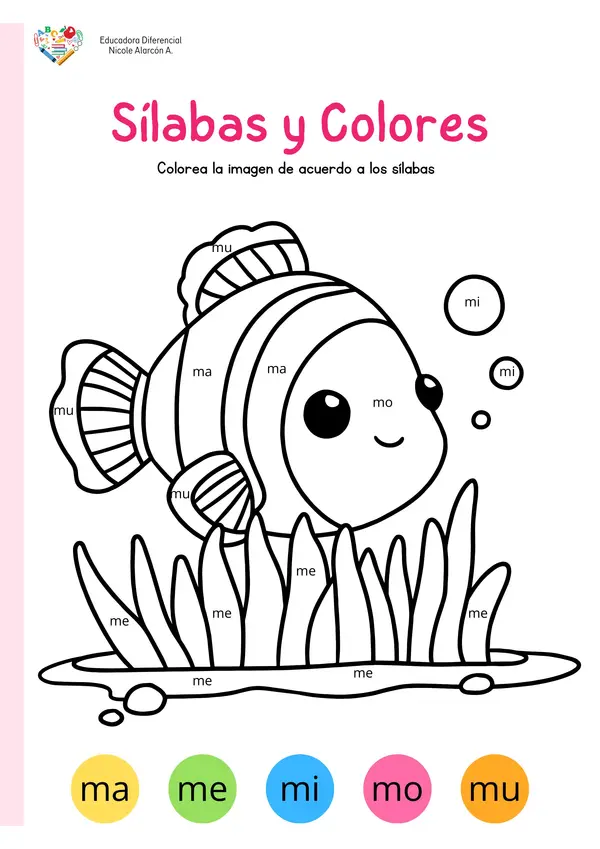 Coloreo por sílabas | profe.social