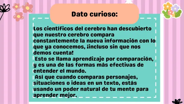Comparar y contrastar | profe.social