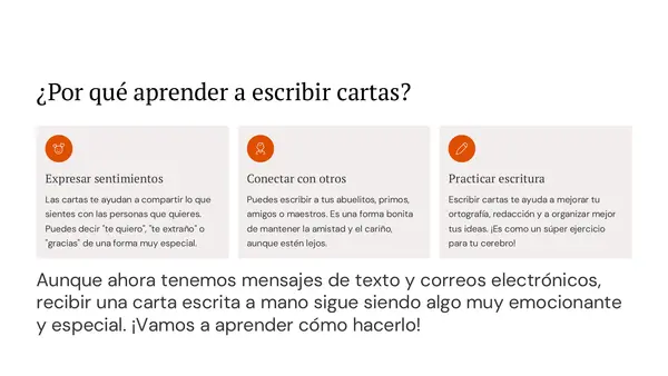 Vamos a escribir cartas | profe.social