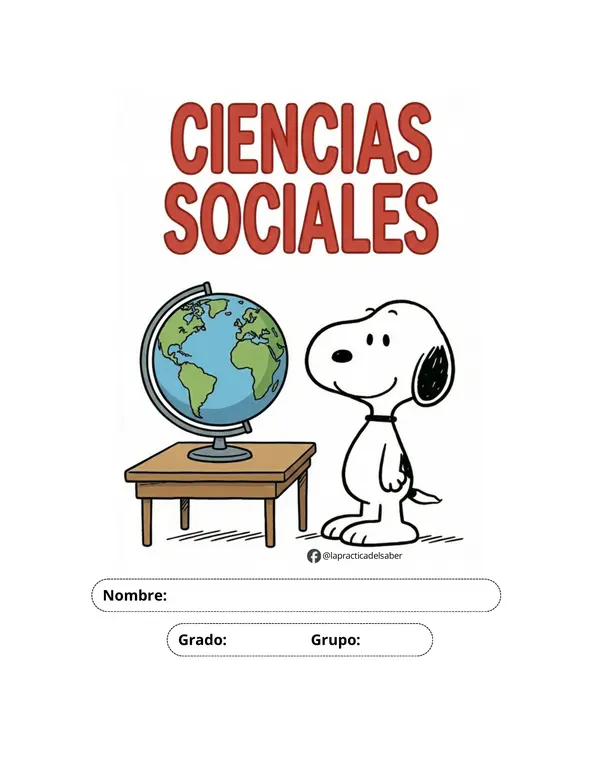 Portadas para Cuadernos Escolares (Snoopy) | profe.social
