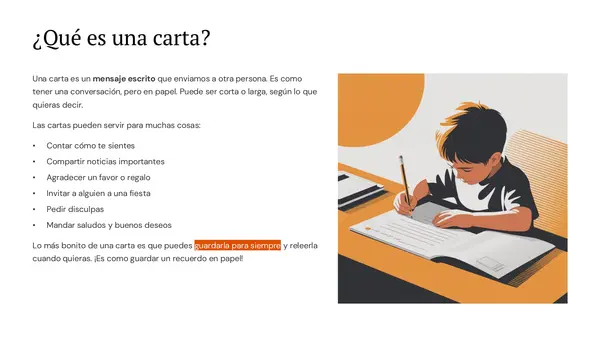 Vamos a escribir cartas | profe.social