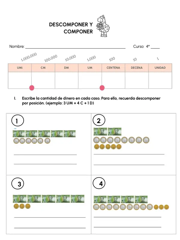 Descomponer y componer números | profe.social