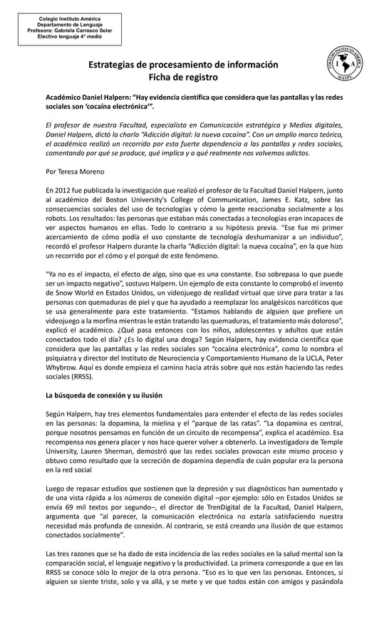 Guía ficha de registro | profe.social