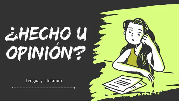 Hecho y opinión | profe.social