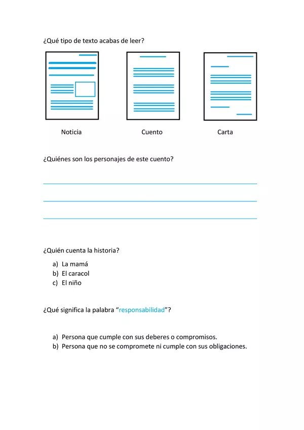 Comprensión de lectura "La mascota" | profe.social