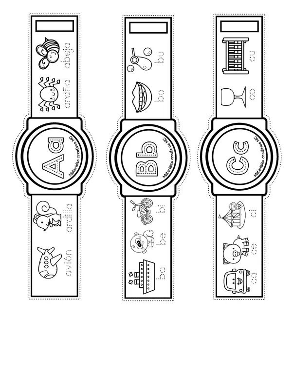 RELOJ DE ABECEDARIO | profe.social