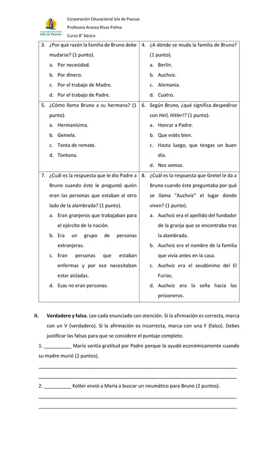 ´PRUEBA EL NIÑO CON EL PIJAMA DE RAYAS | profe.social