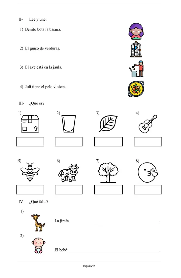 Evaluación de lectoescritura: M - P - L - S - T - D - N - F - C - Q - R - G - B - J - V - H ...